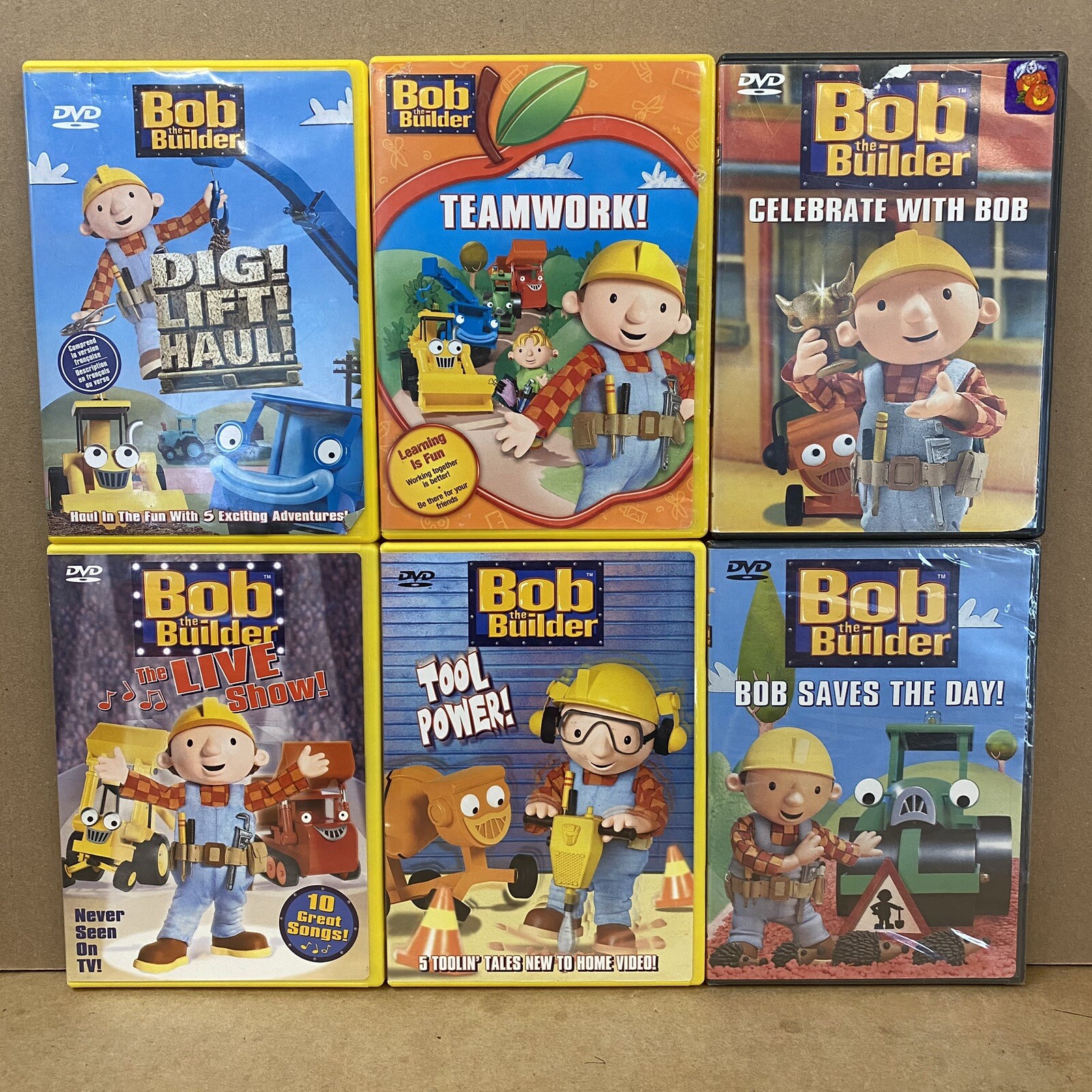 Lot of 6 Bob The Builder DVDs Dig! Lift! | Grelly USA