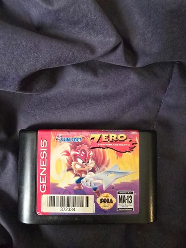 Zero the Kamikaze Squirrel Sega Genesis Vary Rare Authentic Tested ...