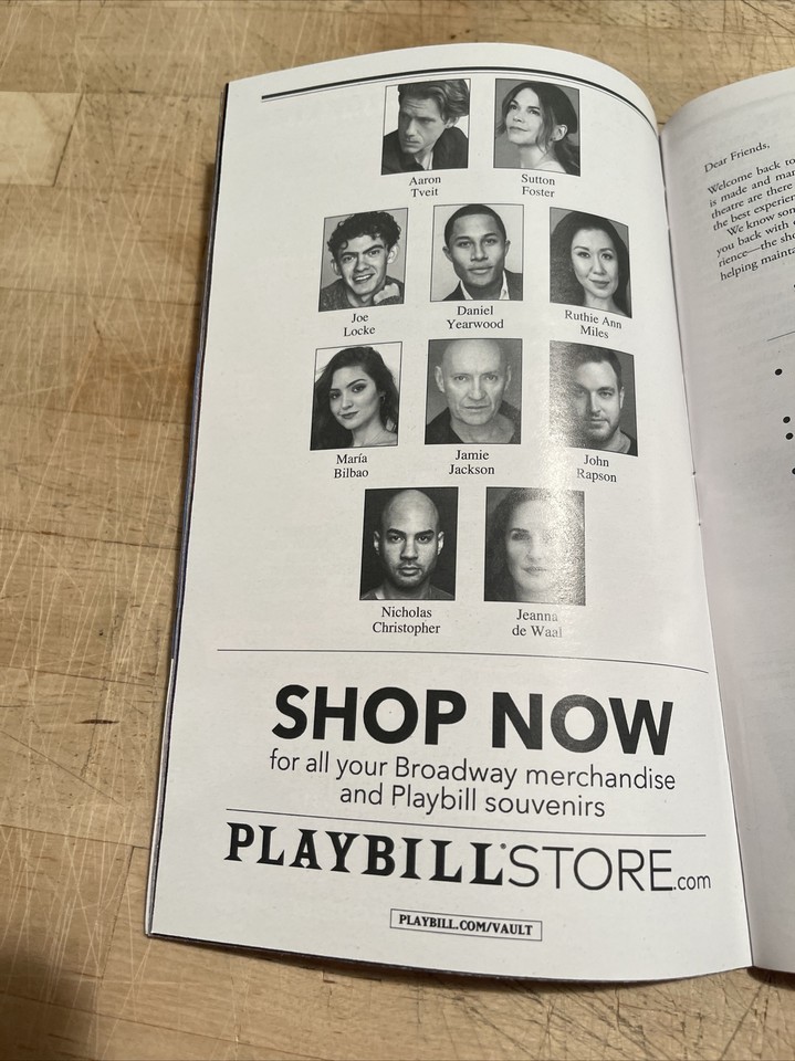 SWEENEY TODD Mar 2024 Broadway Playbill & Cast Insert! JOE LOCKE Sutton ...