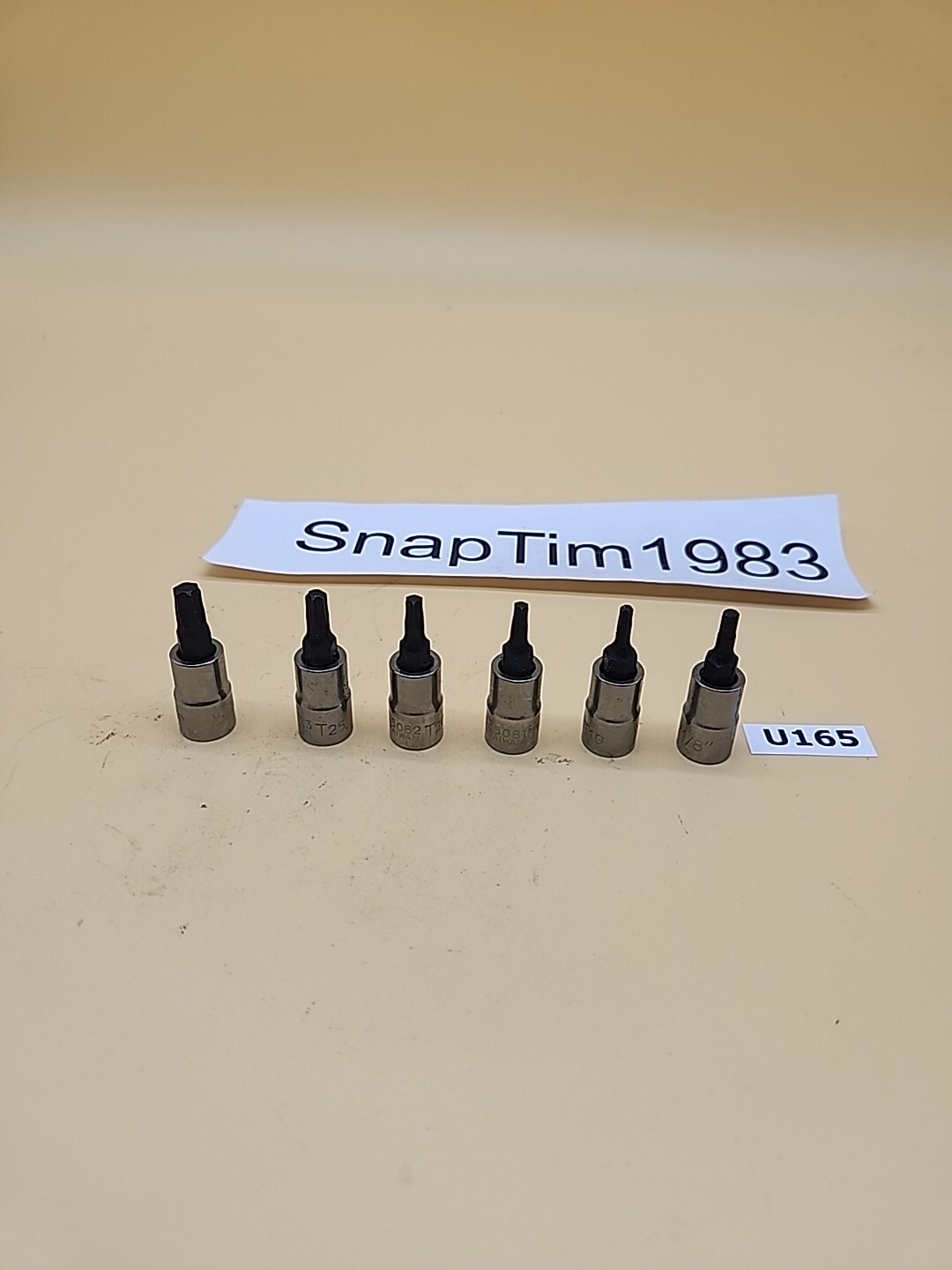 Williams Tamper-Resistant Torx Bit Sockets Set 6ea T30-25-20-15-10-1/8 ...