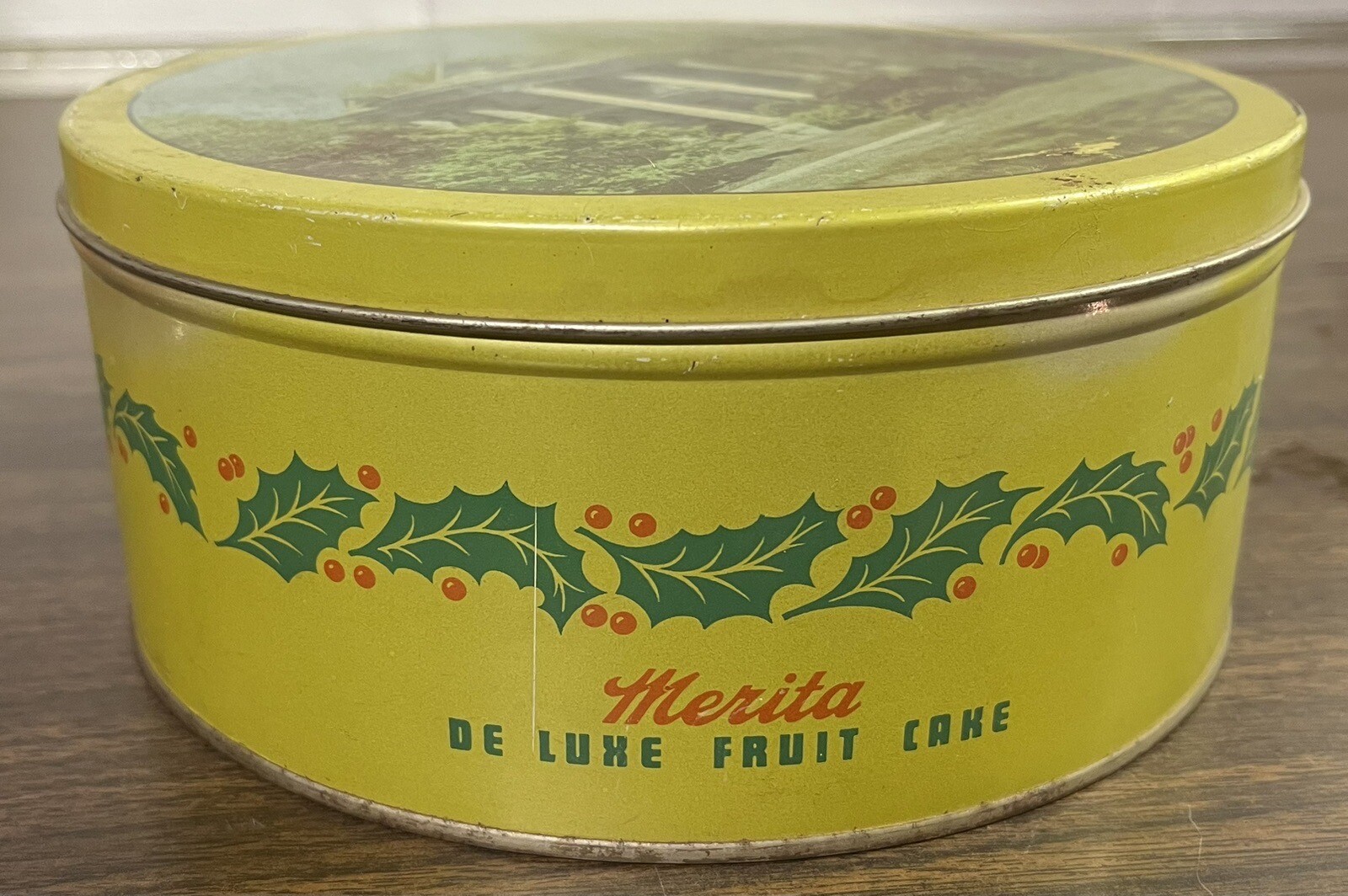 Vintage Merita De Luxe Fruit Cake Tin American Bakeries Co. Paisley ...