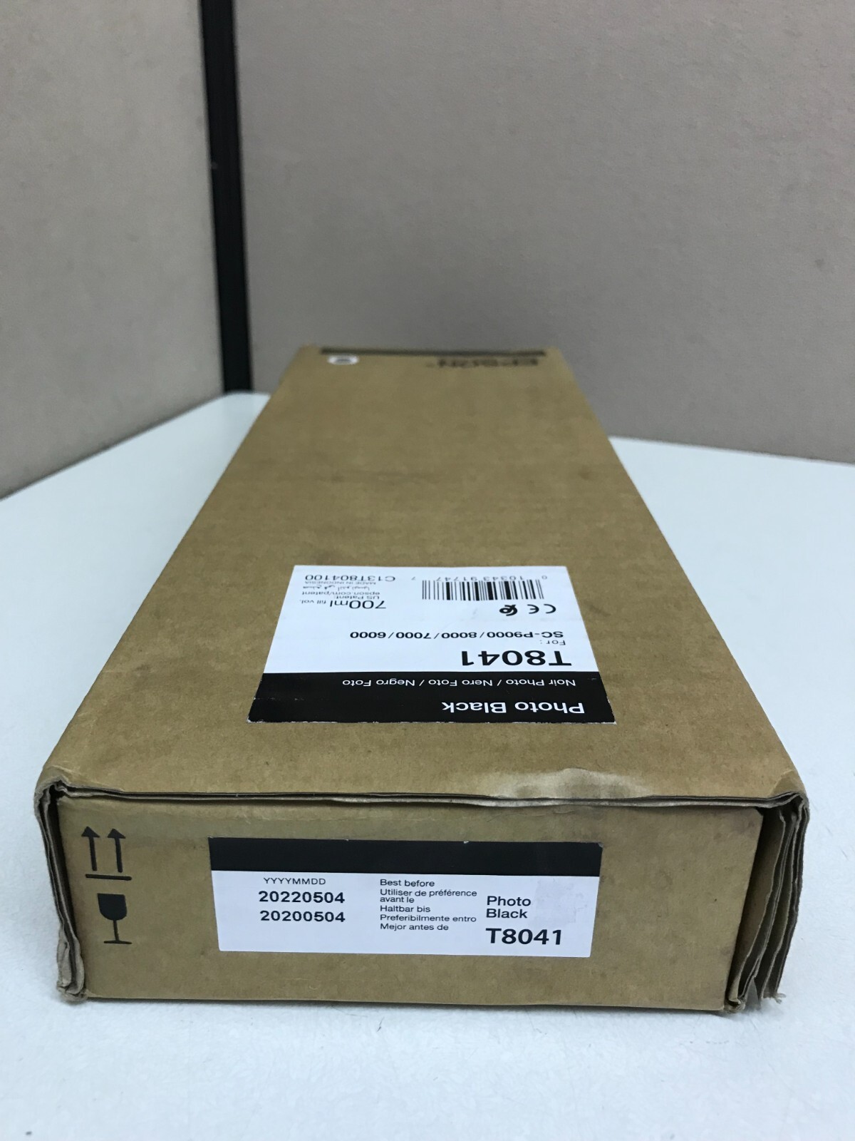 Genuine Sealed Exp.2022 Epson T8041 Photo Black Ink Cartridge SureColor ...