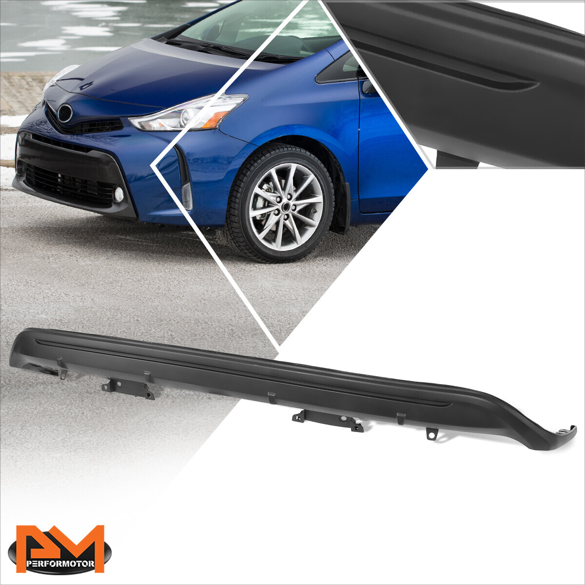 For 15-18 Toyota Prius V Base Factory Style Rear Lower Bumper Valance ...