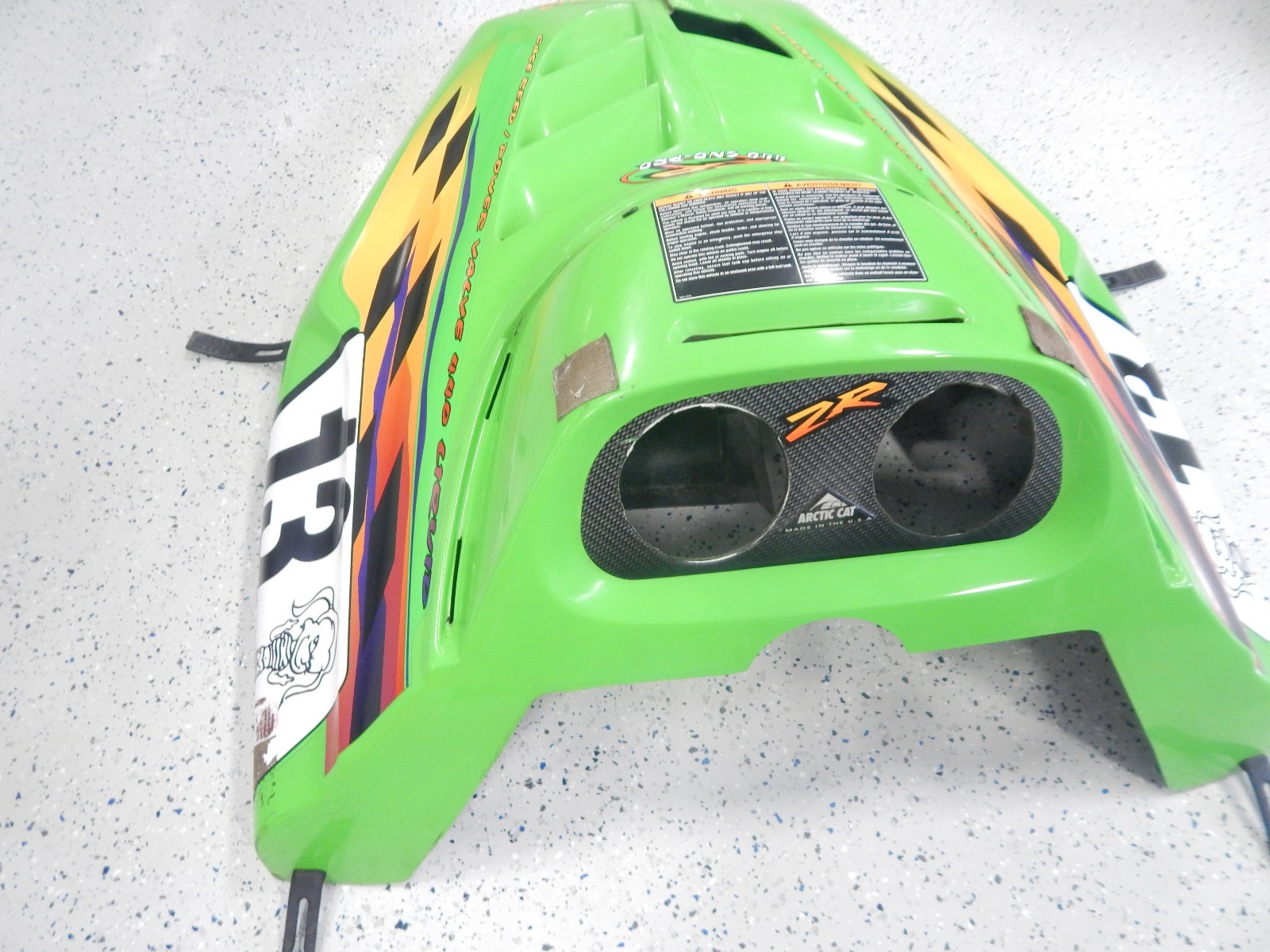 Arctic Cat Snowmobile 1998 ZR 440 Sno Pro Green Hood Assembly - 0718 ...