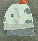 NEW! Wonder Nation Infant Baby Hats - Unisex - 3 Pack - (0-6m) - Grey ...