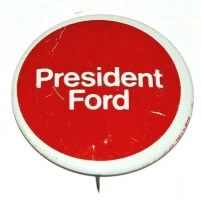 1976 GERALD FORD campaign pin pinback political button presidential ...