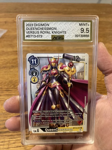 QueenChessmon BT13-073 U Digimon CCG Versus Royal Knights Graded 9.5 ...