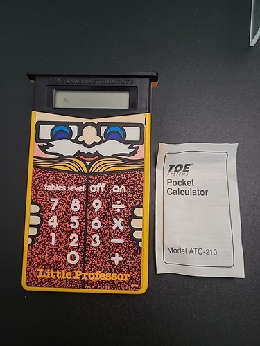 Vintage Little Professor Texas Instruments Calculator Works | eBay