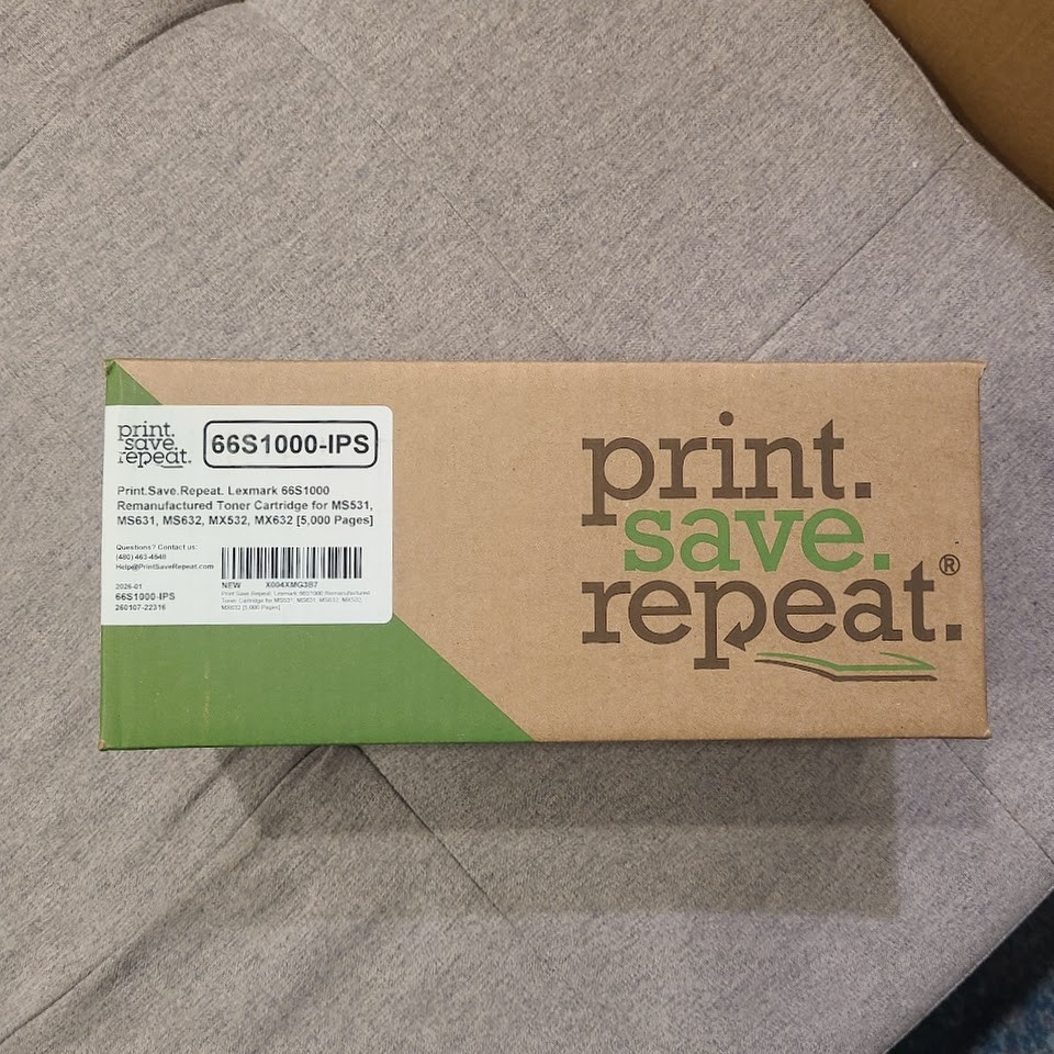 Print.Save.Repeat. 66S1000 Toner Cartridge for Lexmark MS531, MS631 ...