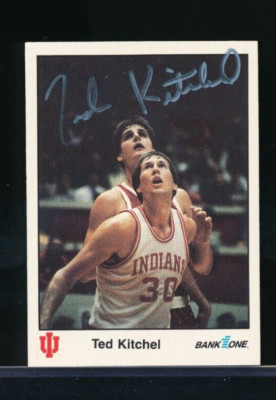 1986-87 Bank One Indiana Hoosiers Greats #6 Ted Kitchel signed auto ...