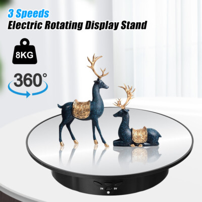 Electric Rotating Display Stand 8KG Load 3 Speeds Turntable 360 ...