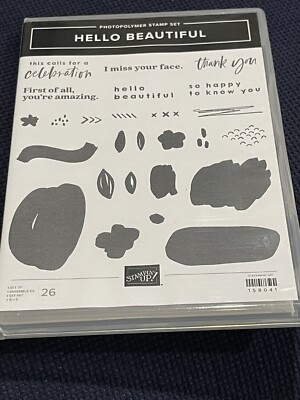 Stampin up retired Hello Beautiful photopolymer stamp set | eBay Australia
