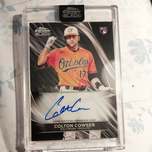 2024 Topps Chrome Black Colton Cowser Rookie Encased Auto Baltimore ...