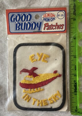 Vintage Good Buddy Patch - Eye in the Sky Helicopter CB Radio - NOS | eBay