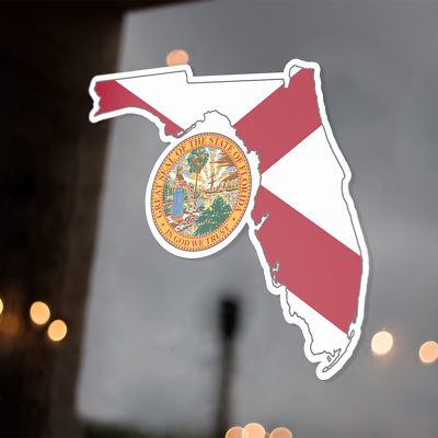 Florida State Flag Sticker Decal Vinyl: Show your Florida Pride! 3.59 ...