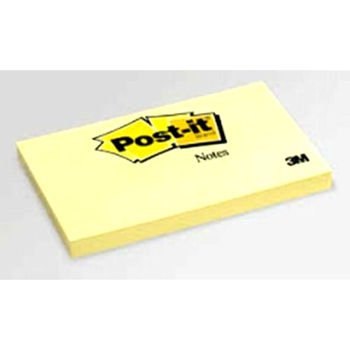3m Post-it Notes 655 Self Adhesive Message Pads 73mm X 123mm Yellow 1 ...