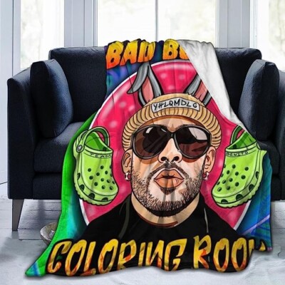 Bad Bunny Blanket,3D Printed Soft Throw Blankets Ultra Warm Blanket | eBay