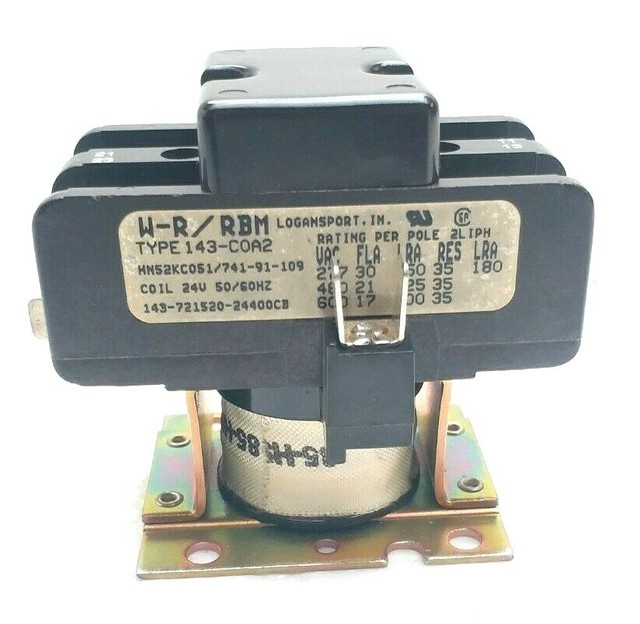 Carrier HN52KC051 Contactor Coil 24V 50/60Hz W-R/RBM 143-C0A2 741-91 ...