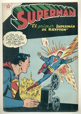 SUPERMAN #157 El Primer Supermán de Kryptón, Novaro Comic 1958 | eBay