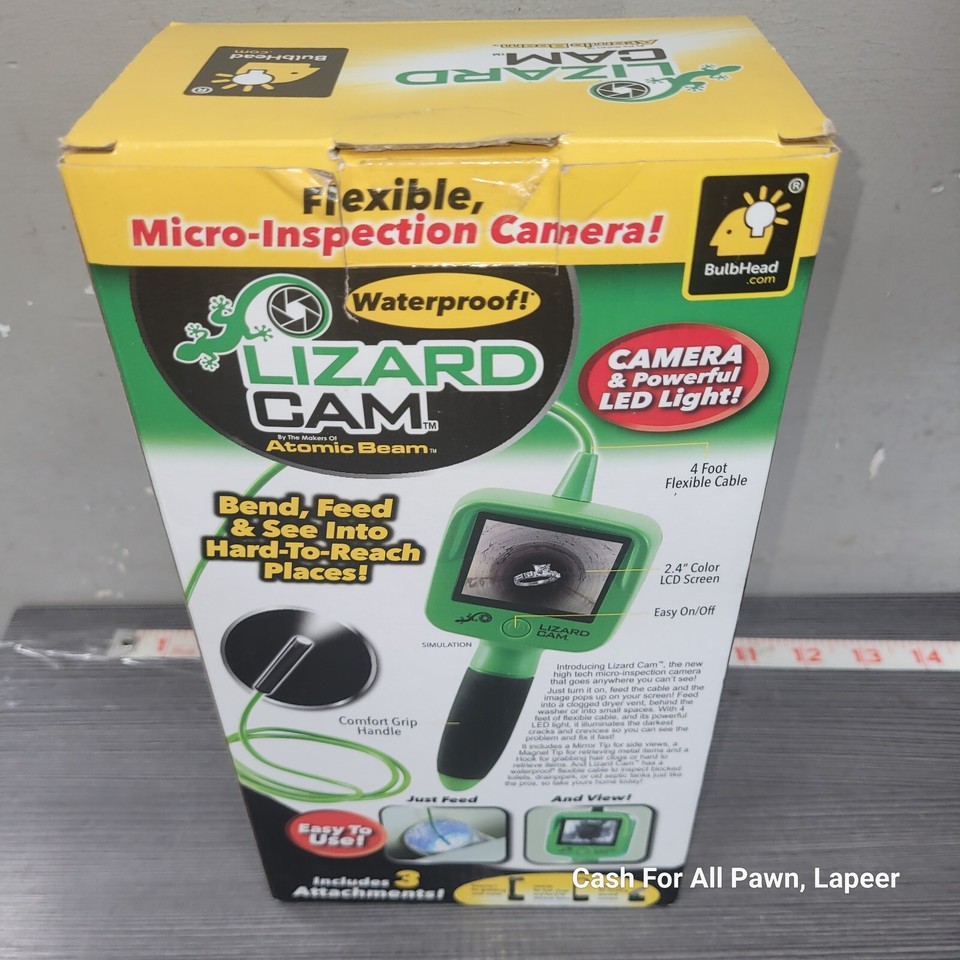 Lizard Cam Hand-Held Wireless 4 Feet Flexible Borescope Micro ...