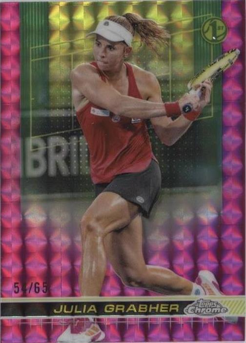 2024 Topps Chrome - Julia Grabher #97 Pink Geometric Refractor /65 (RC ...
