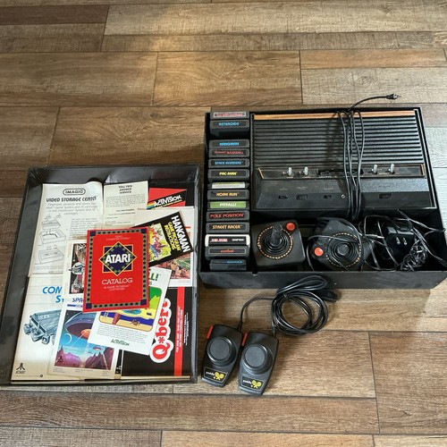 Atari 2600 CX-2600A Console Bundle w/ 17 Games, Manuals, Controllers ...