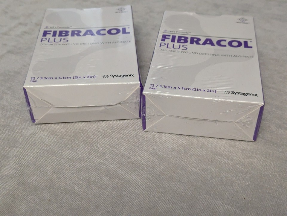 Collagen Wound Dressing Fibracol Plus EXP 06/30/2025 # 2981 Two Boxes ...