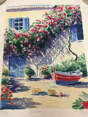 C Penny Limited Edition Print Lithograph Bord de Mer I Seafront Seaside ...