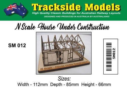 Trackside Models - N Scale - Laser Cut "House Under Constion" - SM012 ...