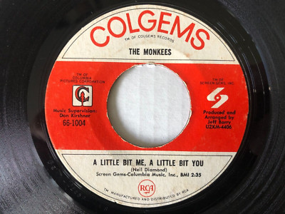 The Monkees A LITTLE BIT ME , A LITTLE BIT YOU 1967 Colgems VG $2 ...