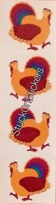 Mrs Grossman TURKEY Stickers Vintage Retired 1990 Thanksgiving fall | eBay