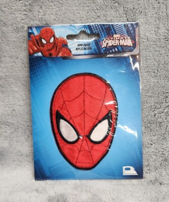 Ultimate Spiderman Patch Face Mask Embroidered Iron On Applique 3.5" X ...