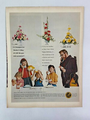 FTD Florist Magazine Ad 10.75 x 13.75 Coty Make Up Cosmetics | eBay