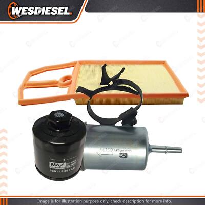 Wesfil Oil Air Fuel Filter Service Kit fits Volkswagen Polo 6N 1.4L 09/ ...