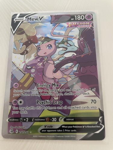 MEW V ALT - POKEMON 251/264 ENGLISH FUSION STRIKE | eBay