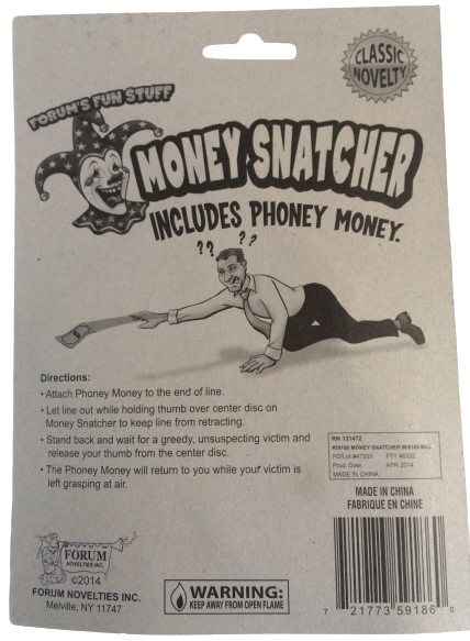 JUMBO DOLLAR BILL SNATCHER + Fake $100. Money Trick Gag Joke Prank Reel ...