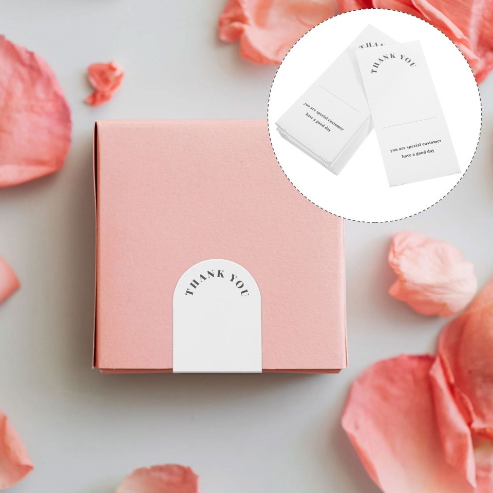 50 Pcs Label Stickers Labels Bakery for Packaging Carton Seal Thank You ...