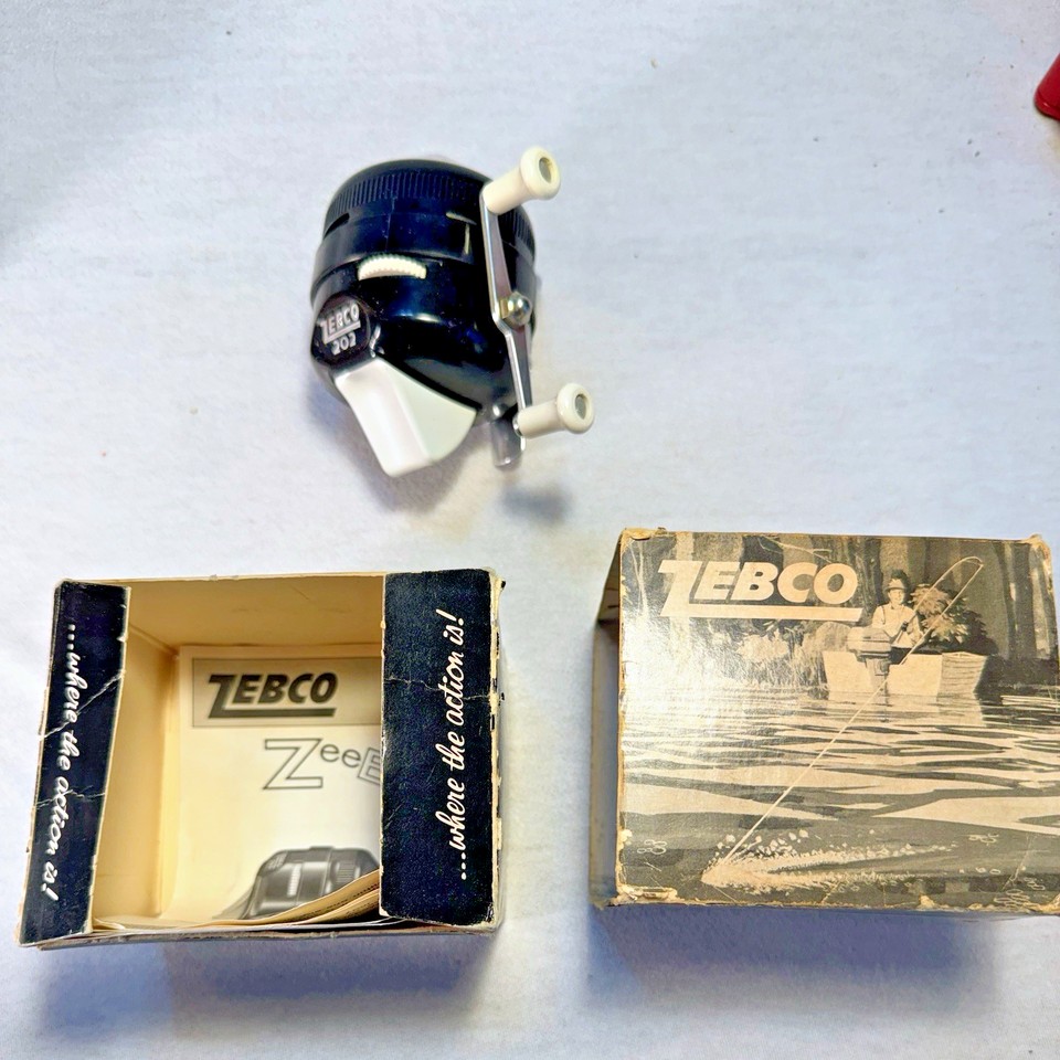 Lot Of 3 Vintage Zebco Fishing Reels, Boxes, De-liar Made in USA | eBay