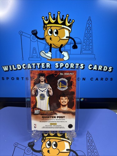 Quinten Post 2024-25 Panini NBA Hoops Hot Signatures RC HSR-PST ...
