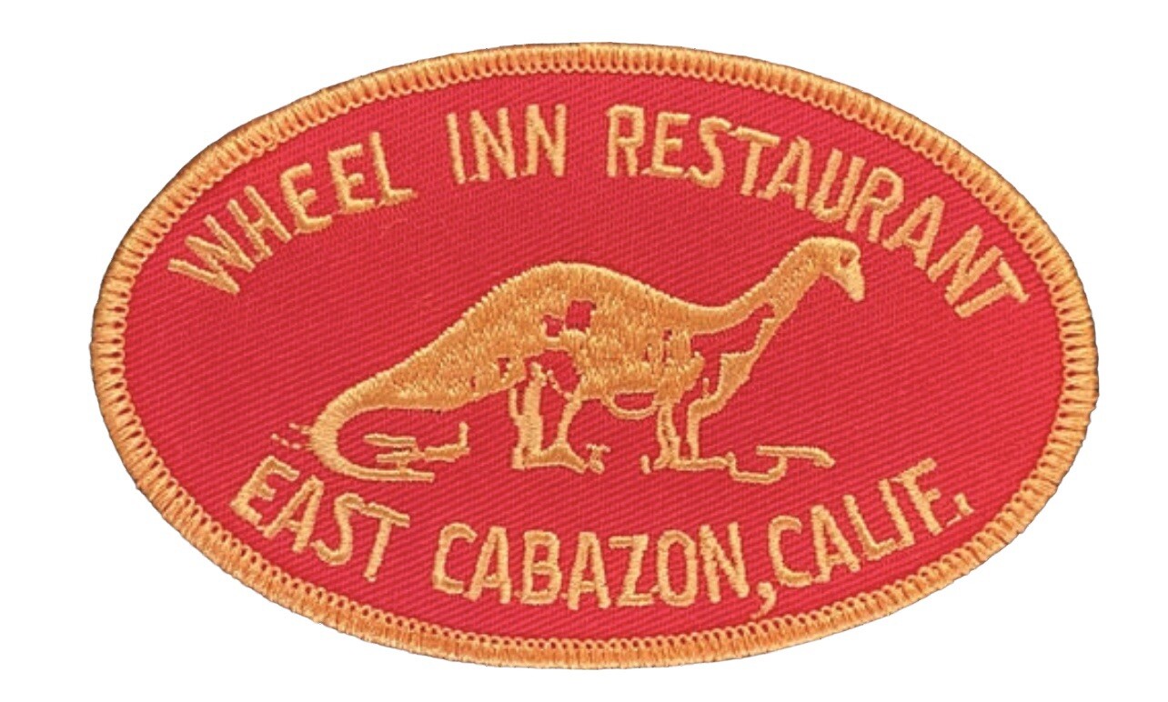 Wheel Inn Restaurant East Cabazon Dinosaur Vintage Style Patch Pee Wee ...