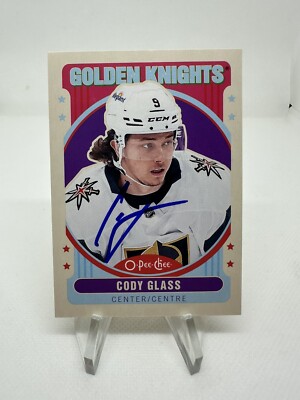 Cody Glass Signed Autograph 2021-22 O-Pee-Chee Card #83 Golden Knights ...