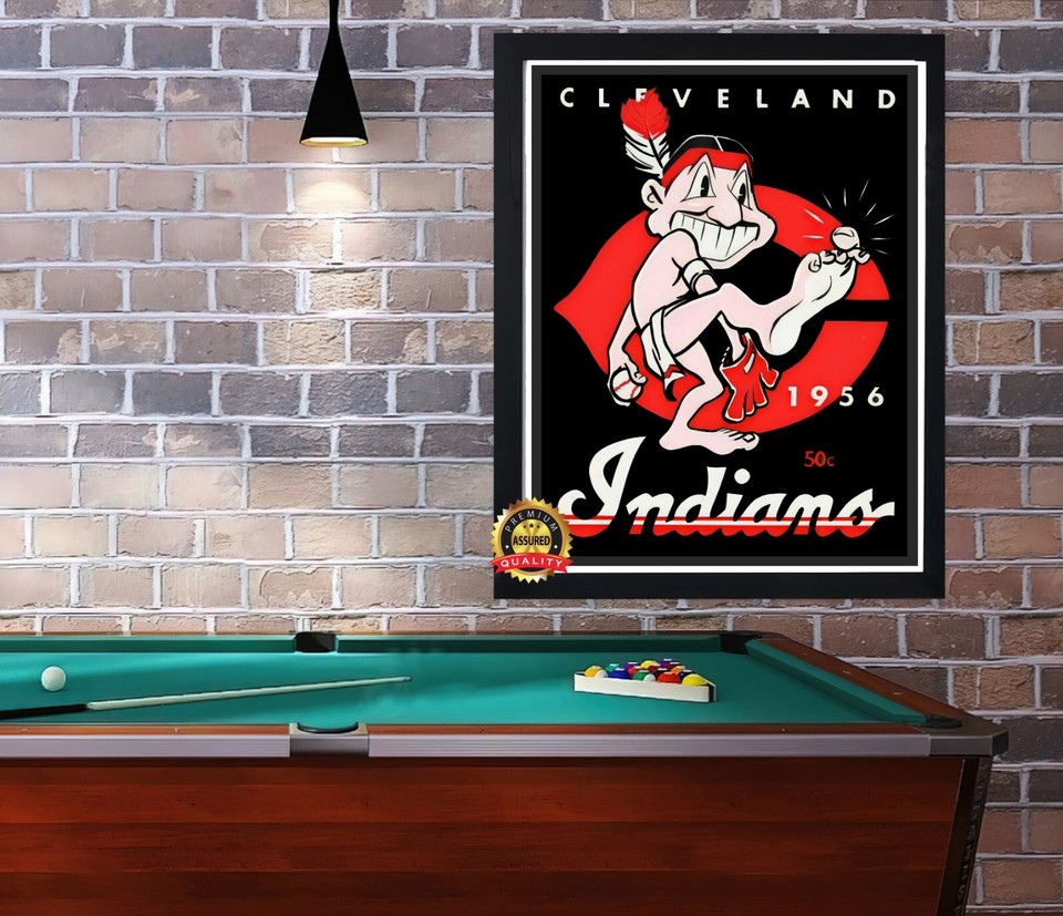 Cleveland Indians - Chief Wahoo - 1956 - Rare - Metal Sign 11 x 14 | eBay