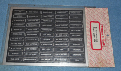 Weems & Plath Marine Comprehensive Panel Label Kit 55 Labels | eBay