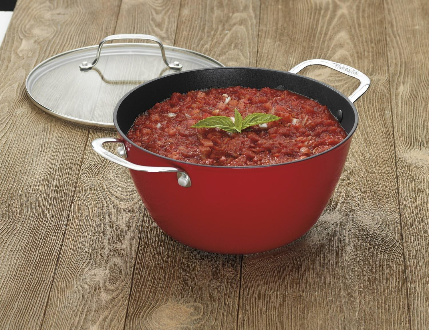 Cuisinart CastLite Nonstick 4.75 Qt. Cast Iron Dutch Oven RED CL55-24RD ...