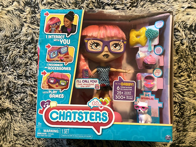 NEW RARE SEALED CHATSTERS GABBY INTERACTIVE DOLL SPIN MASTER SPINMASTER ...