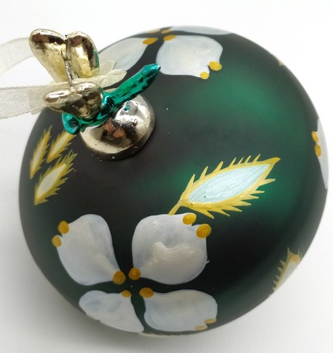 A138# Luxury Glass Onion Green Floral Bauble Dragonfly Porcelain Cap ...