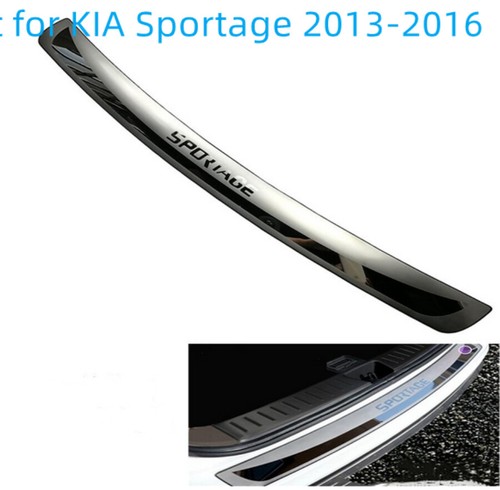 Car Rear Bumper Protector Trunk Sill Cover For KIA Sportage 2013-2016 ...