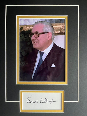 JAMES CALLAGHAN - FORMER LABOUR PRIME MINISTER - EXCELLENT SIGNED ...