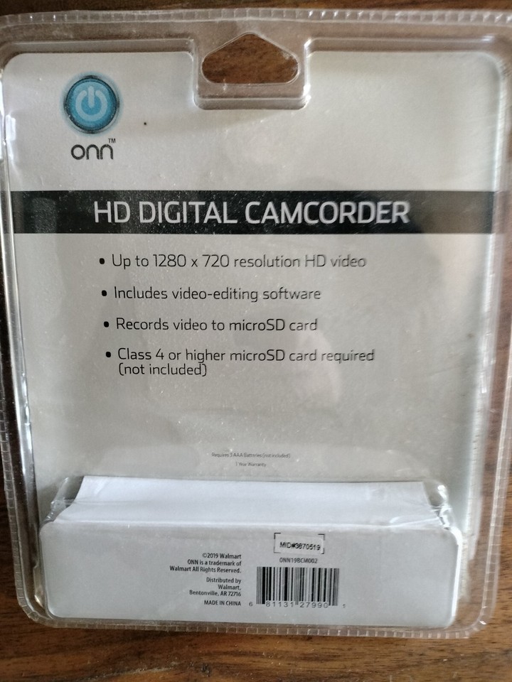 Onn Digital Camcorder 2.0" Screen with 2X Digital Zoom | eBay
