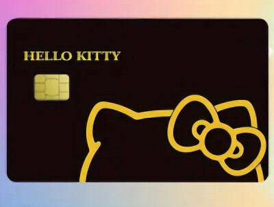 Sanrio Hello Kitty Credit Card Cover Sticker Skin Precut Small Chip ...